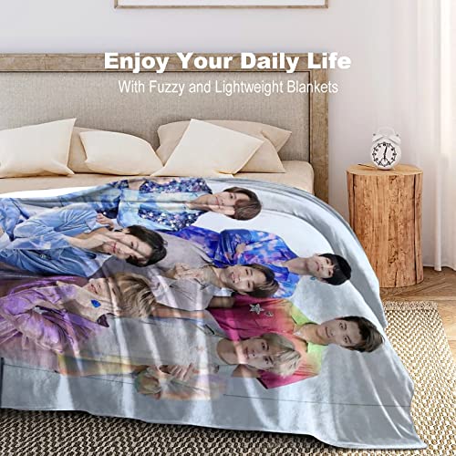 Super Soft Blanket Throw Merchandise Flannel Comfortable Blankets Bedding for Kids Adults Gifts Bed Living Room All Season 50"X40"