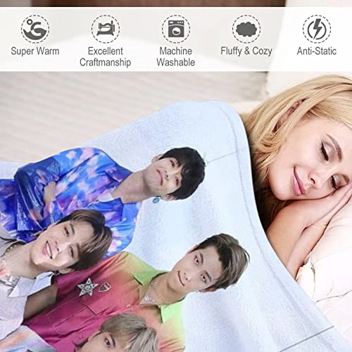 Super Soft Blanket Throw Merchandise Flannel Comfortable Blankets Bedding for Kids Adults Gifts Bed Living Room All Season 50"X40"