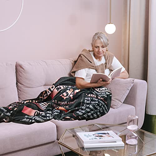 BdayPtion 80th Birthday Gift for Women, Turning 80 Birthday Decoration Gift, Eighty Birthday Present, 80 Year Old Bday 1943 Blanket 60" X 50", Bed Sofa Throw Blanket