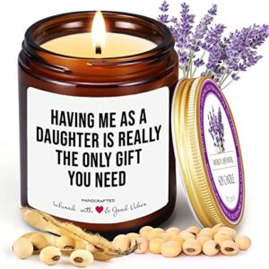 PIDELIGHT Nice Stuff for Mom Candle - Funny Thank You Mom Candle, Father Day Gifts from Daughter Candle, Mothers Day Gifts from Adopted Daughter, Best Mom Ever Candle from Daughter