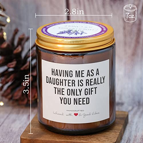 PIDELIGHT Nice Stuff for Mom Candle - Funny Thank You Mom Candle, Father Day Gifts from Daughter Candle, Mothers Day Gifts from Adopted Daughter, Best Mom Ever Candle from Daughter