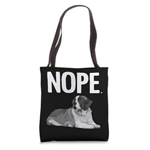 funny saint bernard art for men women st. bernard dog lovers tote bag