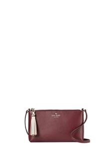 kate spade amy leather crossbody bag (cherrywood)