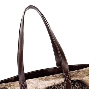 Punk Eye with a Clock Mechanism Tote Bags Large Leather canvas Purses and Handbags for Women Top Handle Shoulder Satchel Hobo Bags