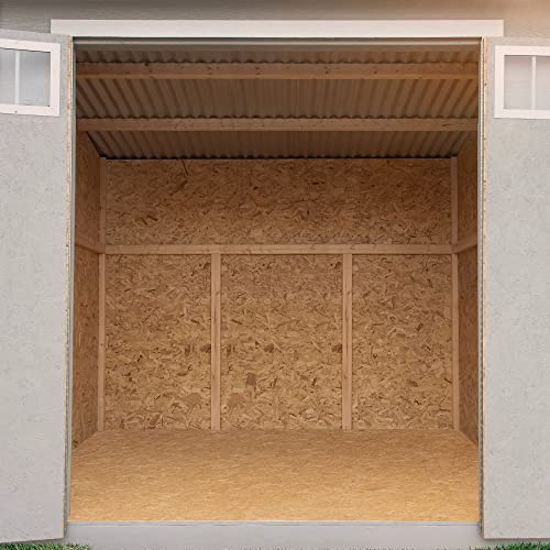 Handy Home Products Highland 8x6 Modern Wooden Storage Shed