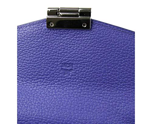 MCM Women's Spectrum Blue Leather Patricia Studded Large Chain Wallet MYL9SPA40HG001