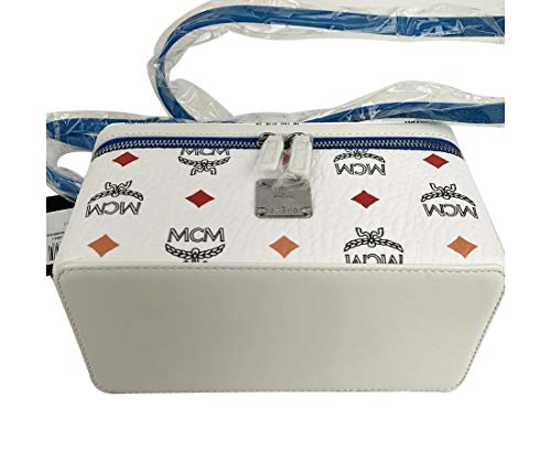 MCM Women's White Rockstar Rainbow Spectrum Visetos Vanity Case Box Bag MYZ9SSV60WA