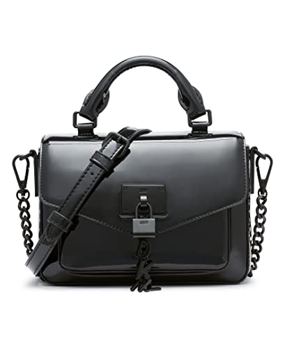 DKNY Elissa Small Top Handle Satchel, Black/Black