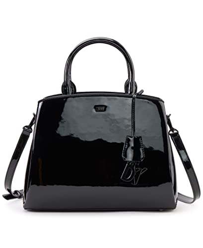 DKNY Paige Medium Satchel, Black/Black