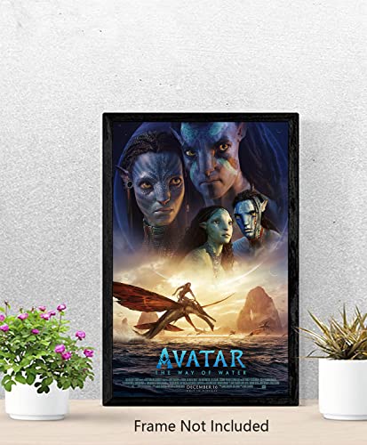 XIHOO Avatar 2: The Way of Water 2022 Movie Poster 24x36, Unframed