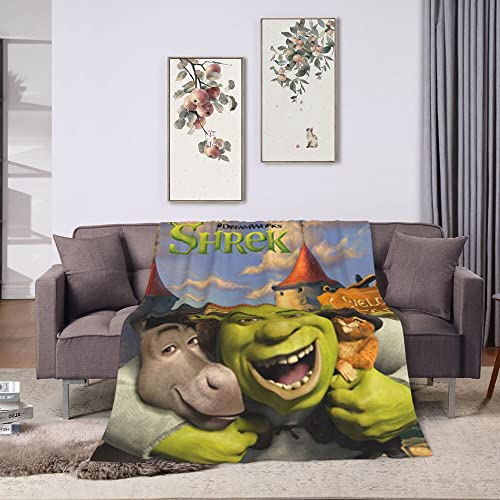 Super Soft Blan-shreket Warm Cozy Throw Blanket Lightweight Blankets