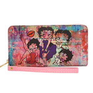 Betty Boop Wallet With Wristlet Collage - Mid-South Products