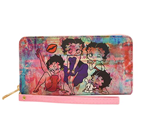 Betty Boop Wallet With Wristlet Collage - Mid-South Products