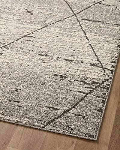 Loloi II Fabian Collection FAB-04 Grey/Charcoal 4'-0" x 6'-0" Accent Rug