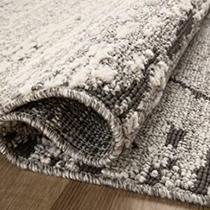 Loloi II Fabian Collection FAB-04 Grey/Charcoal 4'-0" x 6'-0" Accent Rug