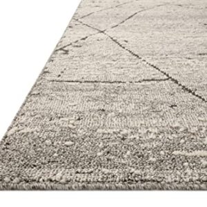 Loloi II Fabian Collection FAB-04 Grey/Charcoal 4'-0" x 6'-0" Accent Rug