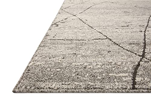 Loloi II Fabian Collection FAB-04 Grey/Charcoal 4'-0" x 6'-0" Accent Rug