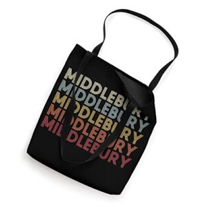 Middlebury Connecticut Middlebury CT Retro Vintage Text Tote Bag