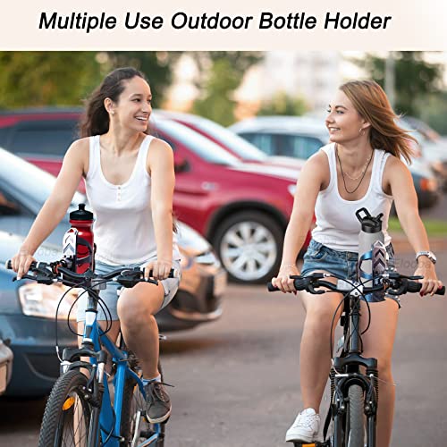 Cup Holder, 2PCs Bike Water Bottle Holder, Elooba Upgraded 360° Adjustable Stroller Cup Holder for Bike, Baby, Luggage, Walker, Multiple Use