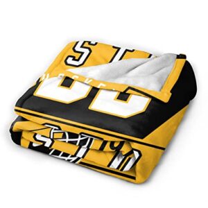 Custom Blanket for Bed Personalized Fans Gift Hockey City Summer Winter Fleece Throw Blankets Add Name and Number Personalized