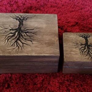 JB&C Premium Tree of Life Box Wooden Jewelry Box for Keepsake, Trinket Box Wooden tree of life decorative box (3.75 x 3 x 1.75)