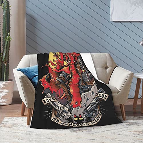 Trigun Soft Flannel Fleece Blanket Plush Fuzzy Throw Blankets for Bed Couch Living Room 60"x50"