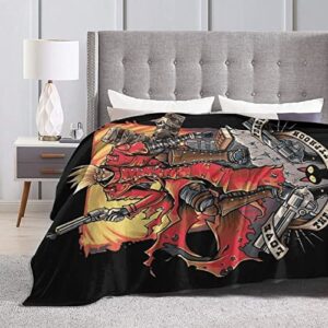 Trigun Soft Flannel Fleece Blanket Plush Fuzzy Throw Blankets for Bed Couch Living Room 60"x50"