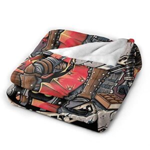 Trigun Soft Flannel Fleece Blanket Plush Fuzzy Throw Blankets for Bed Couch Living Room 60"x50"