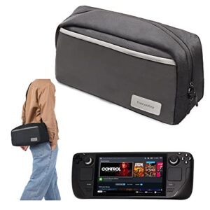 toolookey carrying case bag for steam deck, travel carry case bag for steam deck console, game accessories storage shoulder bag for valve steam deck