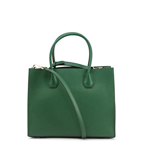 Michael Kors Mercer Large Jewel Green Pebbled Leather Convertible Tote