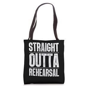 cool theater for men women actor broadway musical drama geek tote bag