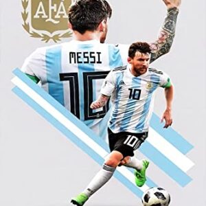 Lionel Messi Poster Wall Print,HD Canvas Print Modern Football Poster,Lionel Messi Canvas Poster Wall Art Canvas Painting Academic Style for Study Sitting Room Classroom Office Decor,Fans Gifts,Unframed,16*24inch(40x60cm).