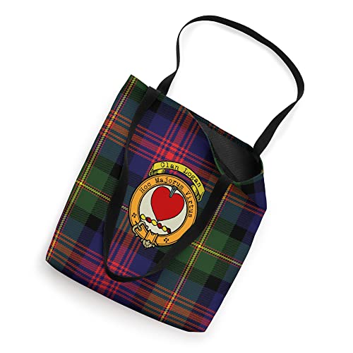 Logan Clan Scottish Crest and Tartan Tote Bag