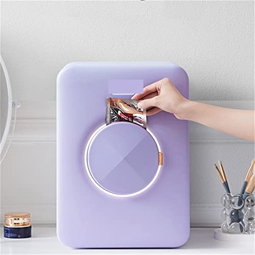 HTCAT Tiny Fridge 18L Portable Makeup Fridge Refrigerator Freezer Cooler Warmer for Home Use Storing Skincare Cosmetic Food Drink