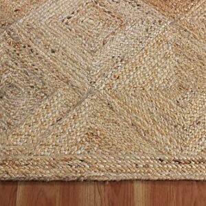 CASAVANI Living Room Jute Rug Indian Handmade Jute Rug Outdoor Doormats Woven Rug Kitchen Natural Jute Rugs for Farmhouse Bathroom Bedroom Doormat