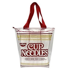 Nissin Cup Noodles Cup Noodles Tote Detachable Drawstring Bag, Clear