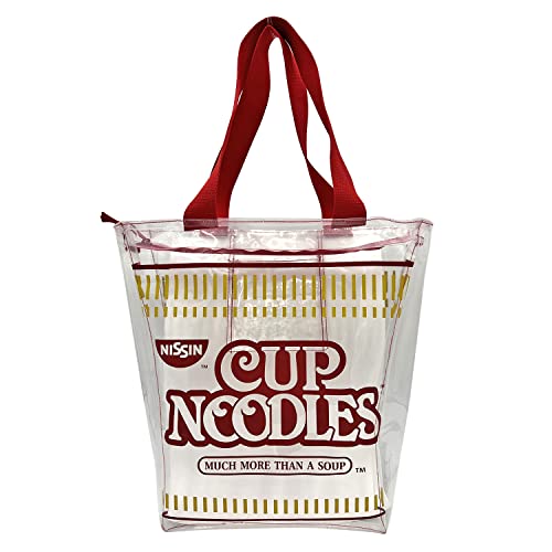 Nissin Cup Noodles Cup Noodles Tote Detachable Drawstring Bag, Clear