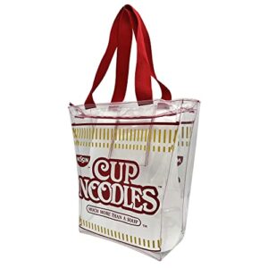 Nissin Cup Noodles Cup Noodles Tote Detachable Drawstring Bag, Clear