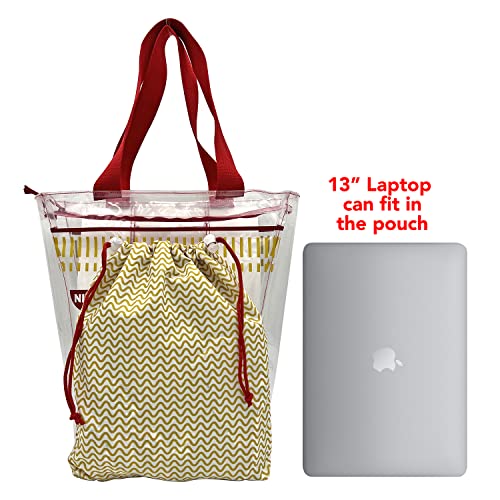 Nissin Cup Noodles Cup Noodles Tote Detachable Drawstring Bag, Clear