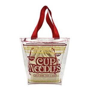 Nissin Cup Noodles Cup Noodles Tote Detachable Drawstring Bag, Clear