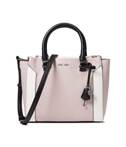 nine west hewes satchel pink salt multi one size