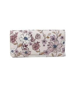 nine west wildwood slg organizer bifold wallet magnolia floral one size