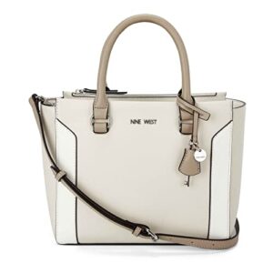 nine west hewes satchel milk multi one size