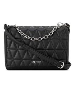 nine west judilee mini flap crossbody black one size