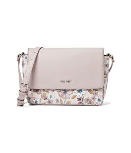 nine west calandra mini flap crossbody magnolia floral one size