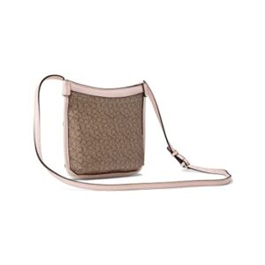 Calvin Klein Danica Crossbody Mini Textured Almond/Taupe/Crystal Pink One Size