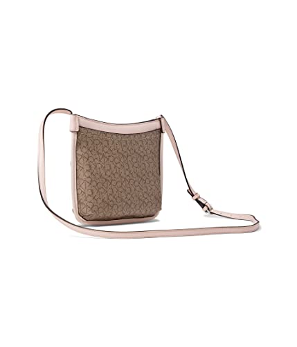 Calvin Klein Danica Crossbody Mini Textured Almond/Taupe/Crystal Pink One Size