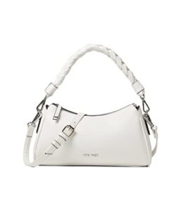 nine west louie mini shoulder crossbody optic white one size