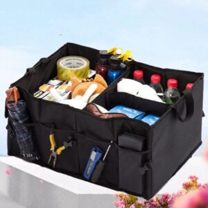 WDBBY Collapsible Car Organizer Storage Box for Auto Trucks High Capacity Organizer in The Car Trunk Box