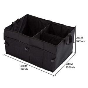 WDBBY Collapsible Car Organizer Storage Box for Auto Trucks High Capacity Organizer in The Car Trunk Box